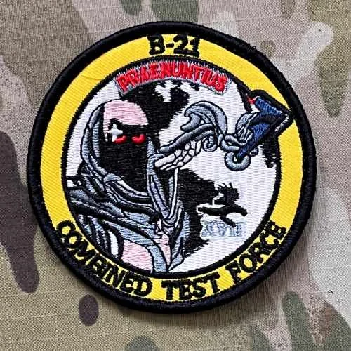 NoName USAF B-21 Raider - Combined Test Force Patch - Black - nášivka ...