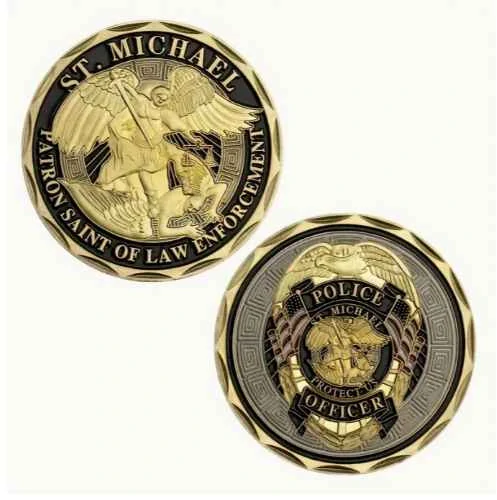 Challenge Coin Police Officer - St. Michael - sběratelská mince ...